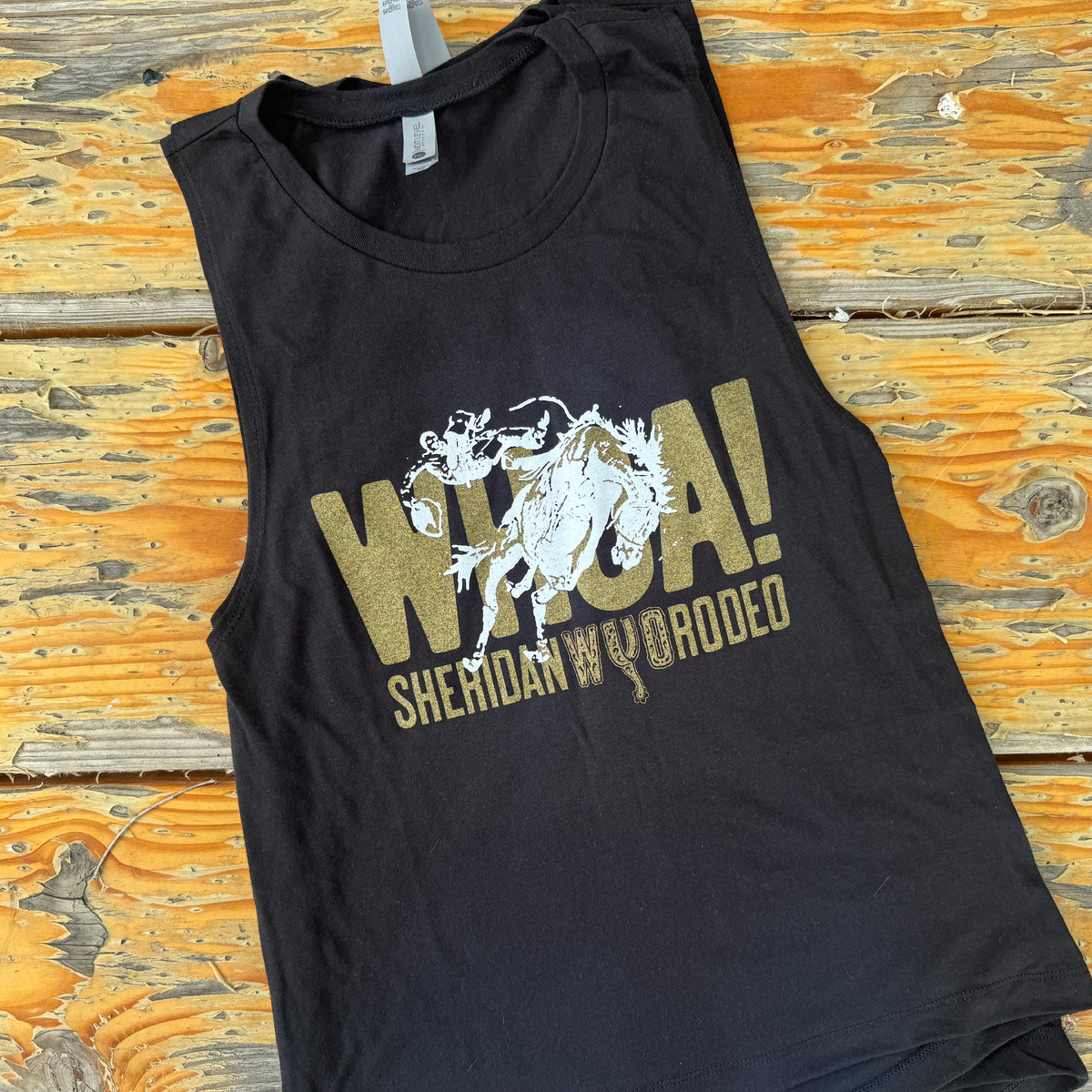 NEW! 2025 WHOA Glitter Tank – Sheridan WYO Rodeo